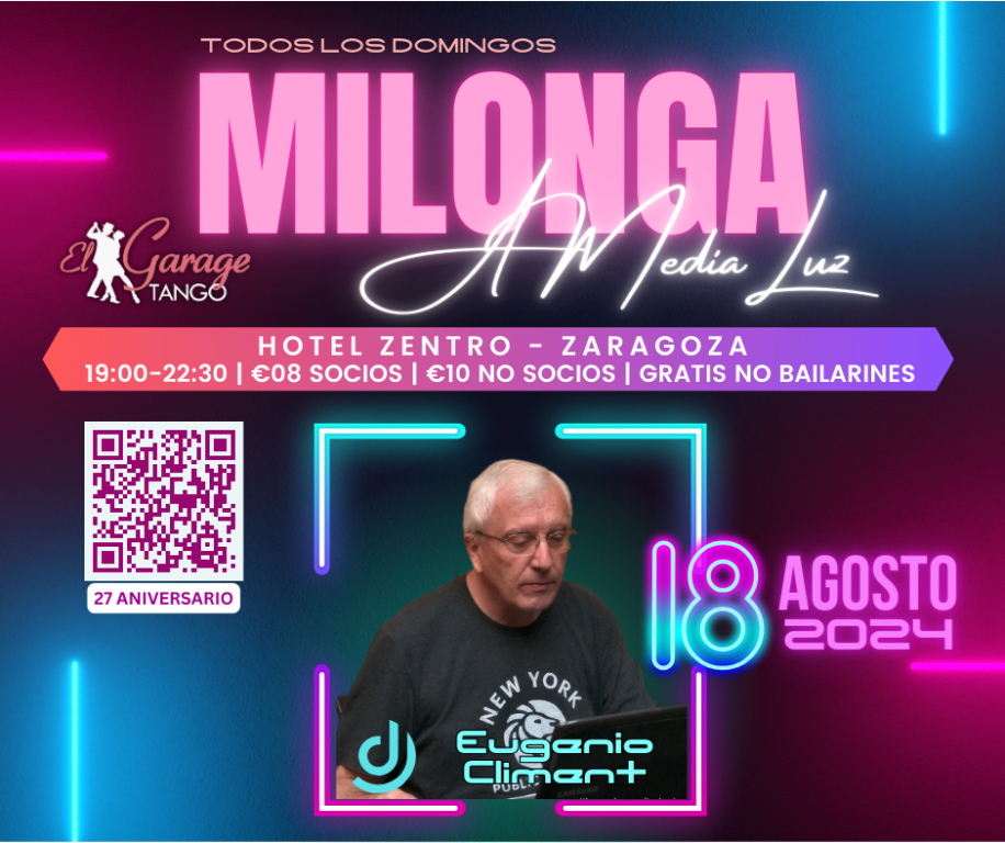 Milonga "A media luz" - El Garage Tango